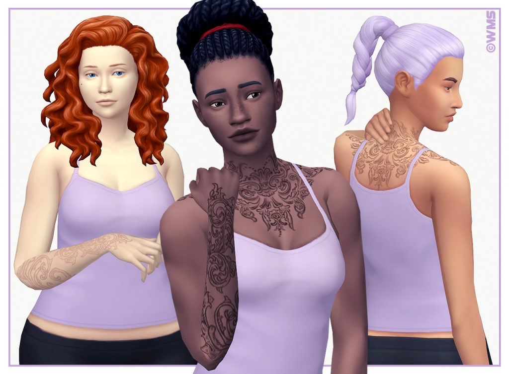 CC: Tatuajes de henna para tus Sims más originales | Simlish 4